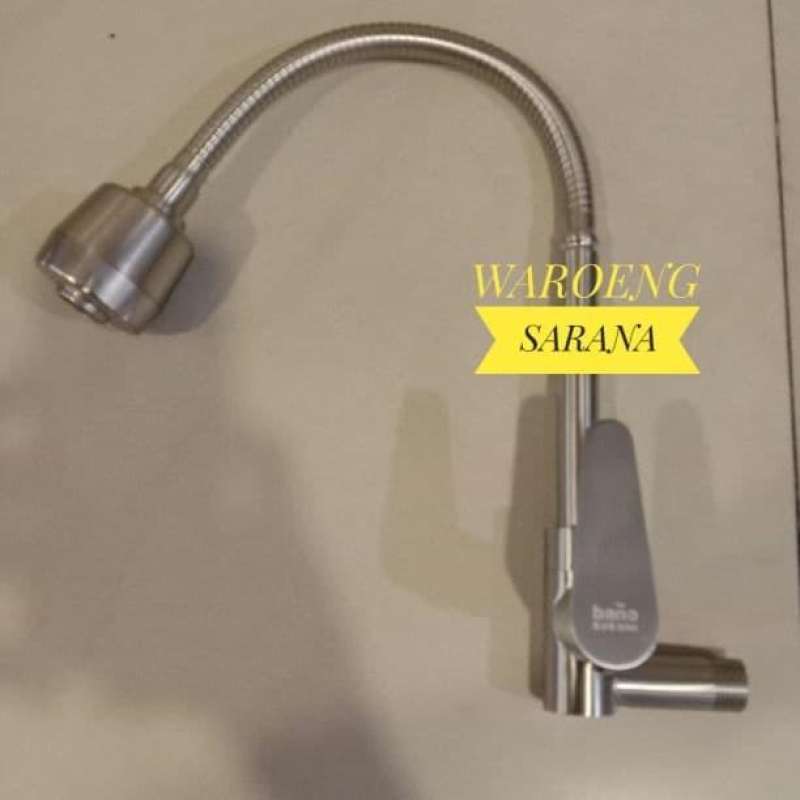 Jual kran sink stainless sus 304 / kran dapurbano kstf86 / kran cuci ...