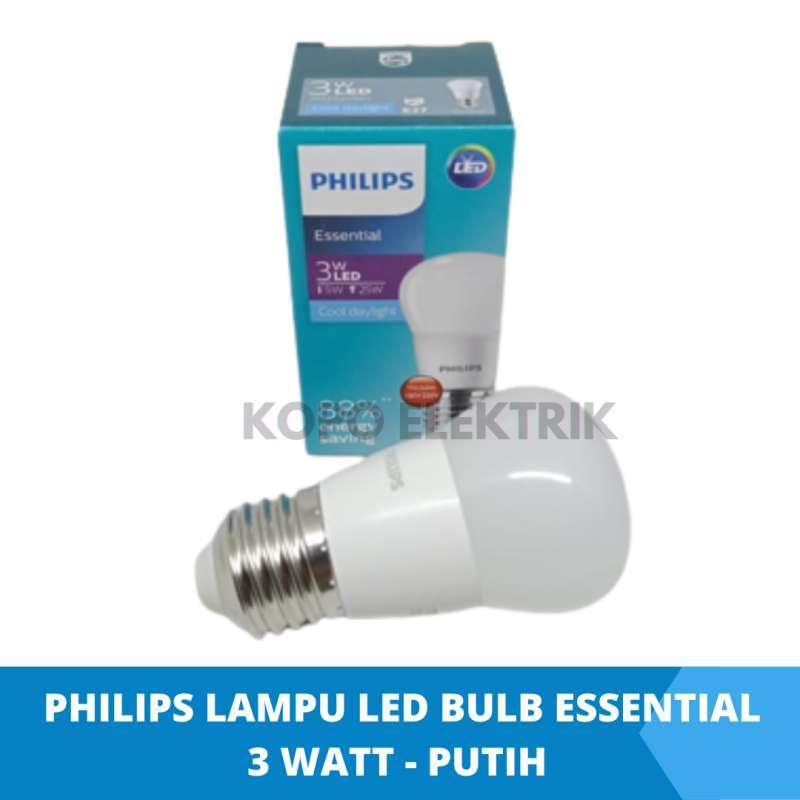 Jual Philips Lampu Bulb Led Essential 3 Watt - Putih Di Seller Kopo ...