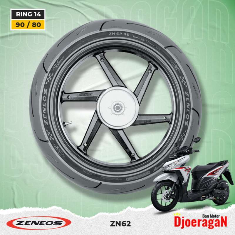Promo Ban Motor Vario ZENEOS ZN62 Ring 14 90/80 Tubelles Beat Mio ...