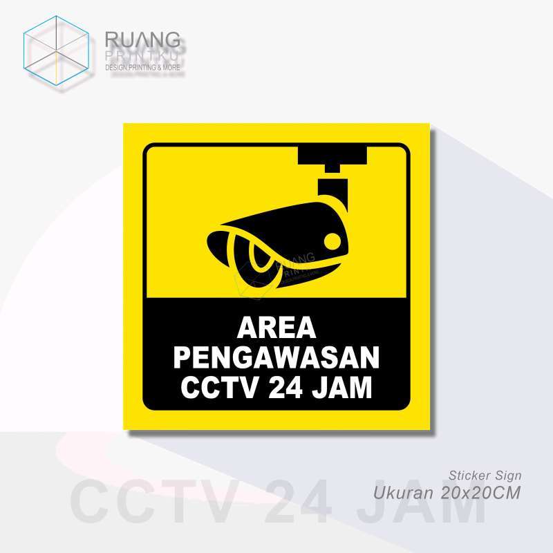 Jual Sign Sticker Cctv Di Seller Ruang Printku - Jelambar-2, Kota ...