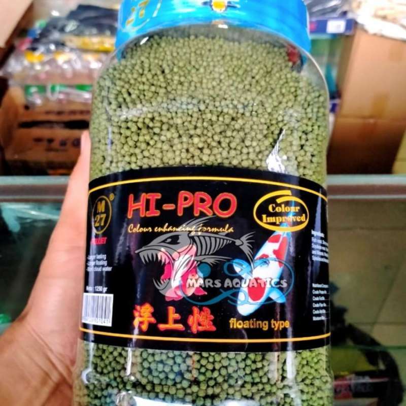 Jual Pelet Ikan Makanan Ikan Koi Ikan Mas Koki Pakan Ikan Hi-Pro 1250gr ...
