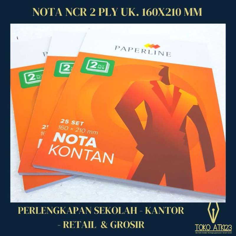 Promo Nota Besar 2 Ply NCR Merk Paperline / Rankap 2 / Putih Merah ...