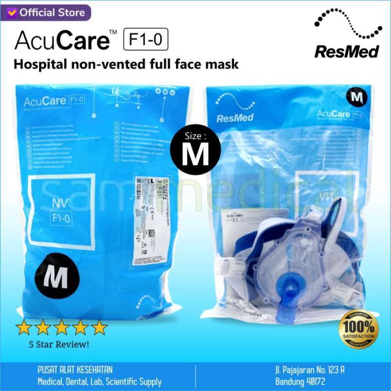 Jual Resmed Spare Part Mask Acucare F1-0 Hospital Non-vented Full Face ...
