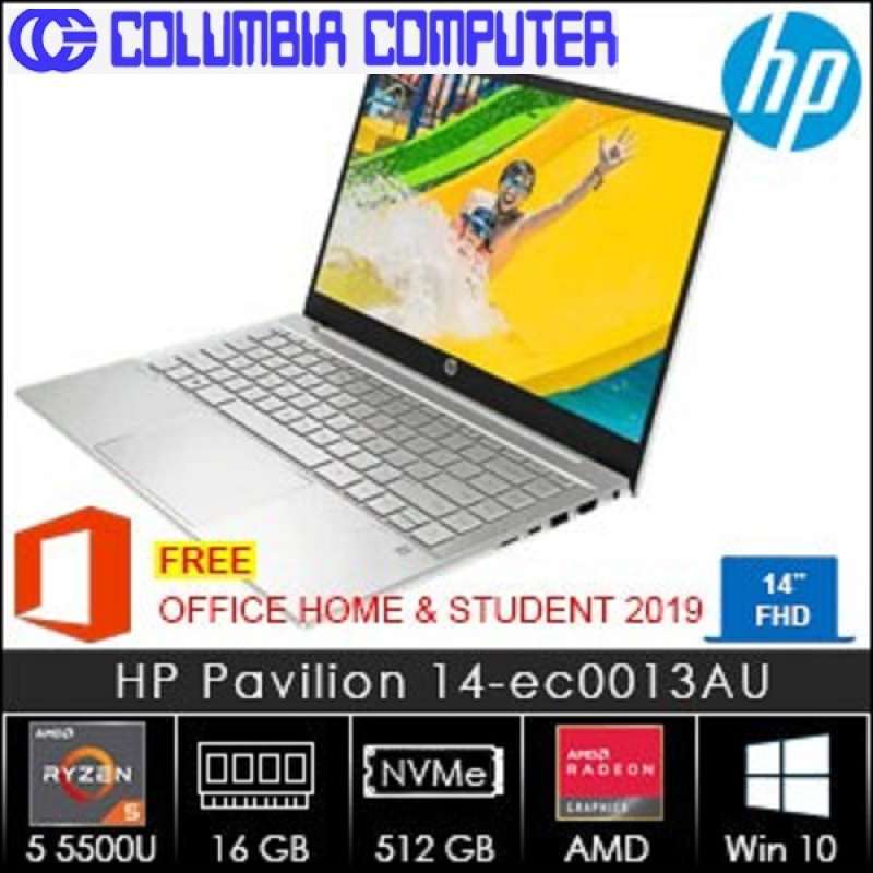 Jual Hp Pavilion 14 Ec0013au R5 5500/16gb/512gb Ssd/w11 Home + Ohs Di ...