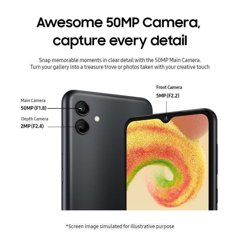 Jual Samsung Galaxy A04 Smartphone [4/64gb] - Black Di Seller Samsung ...