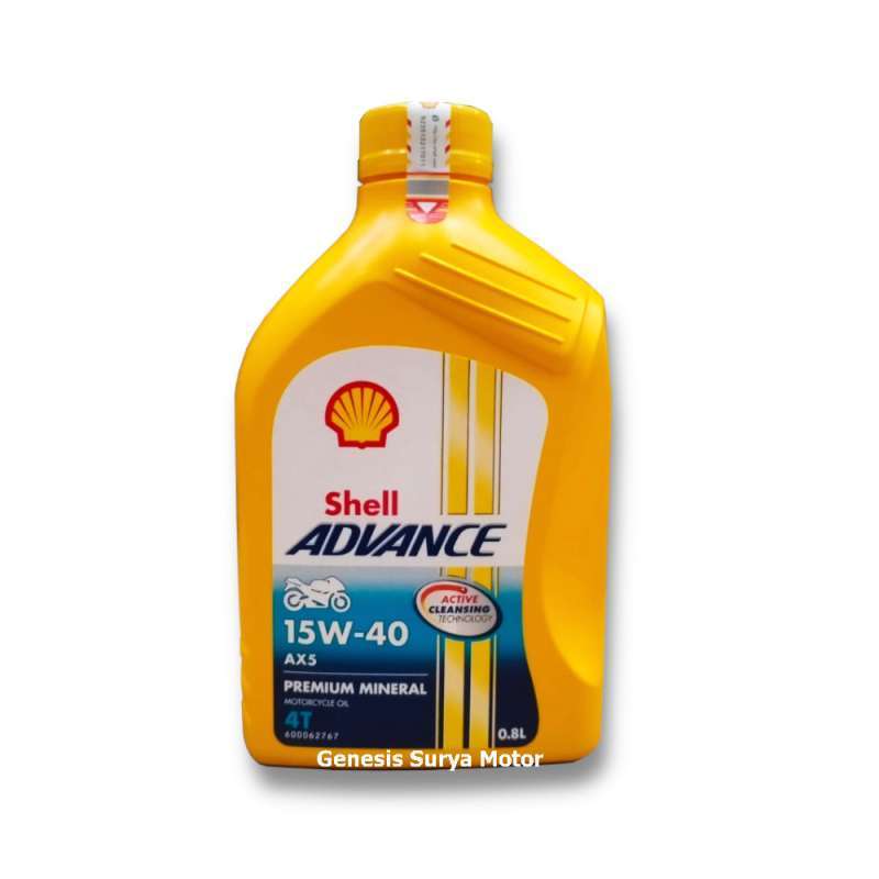 Promo Shell Advance AX5 15W40 0.8LT Oli Motor Diskon 5% di Seller ...