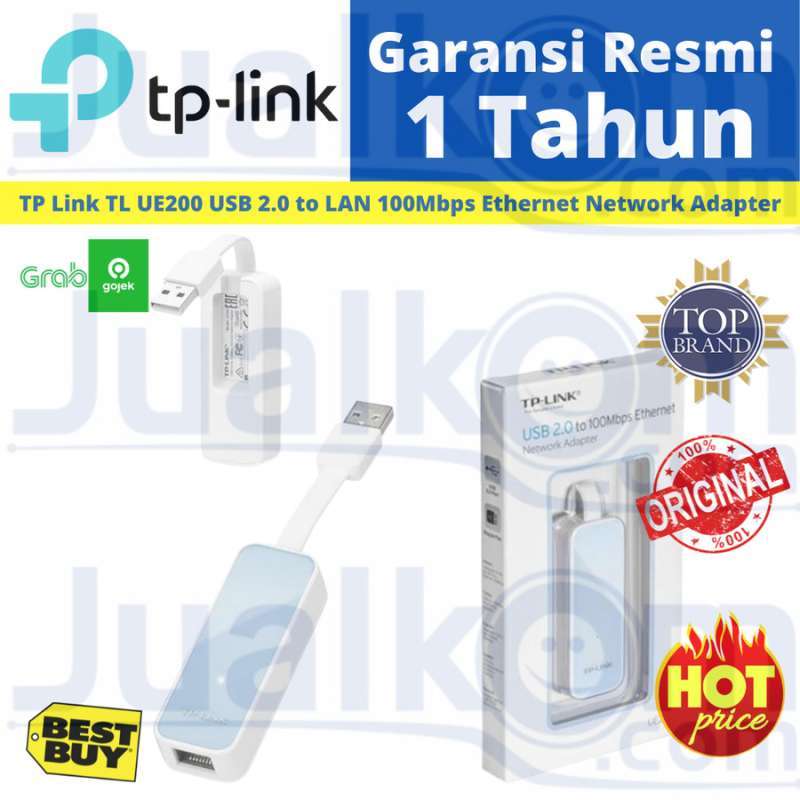 Promo TP Link TL UE200 USB 2.0 to LAN 100Mbps Ethernet Network Adapter Diskon 15% di Seller ...