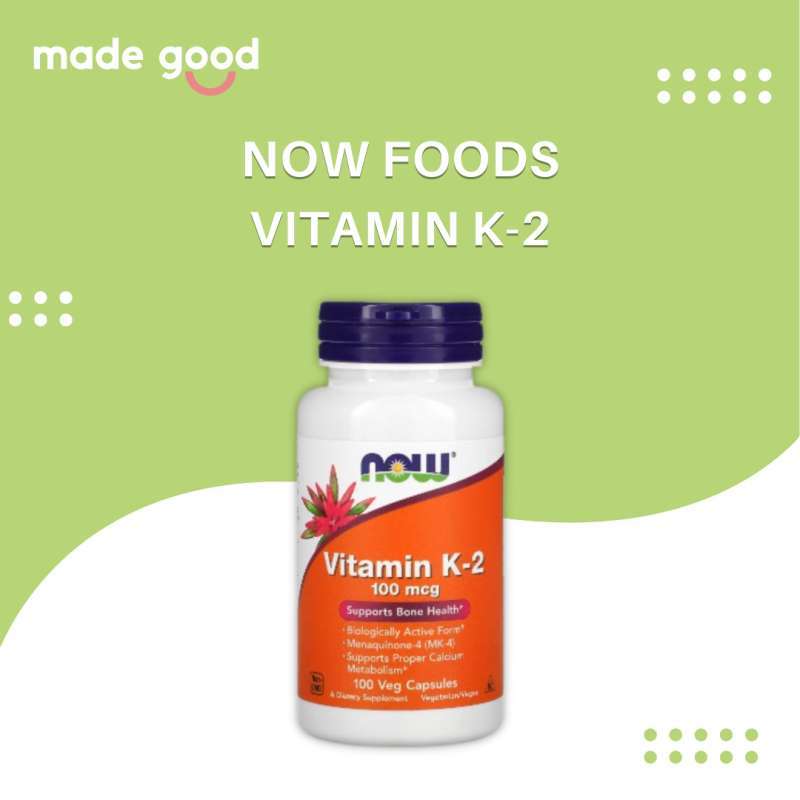 Jual Now Foods Vitamin K2 100 Mcg Isi 100 Veg Capsules Di Seller Made ...