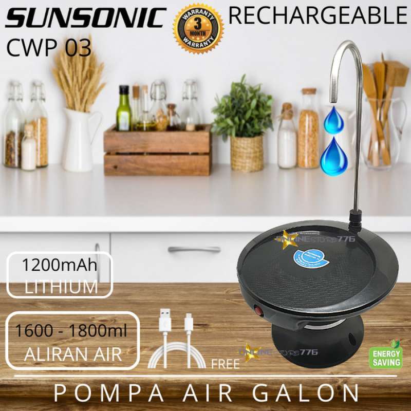 Jual Pompa Galon Elektrik Otomatis Sunsonic Cwp 03 Water Pump Cwp03 di ...