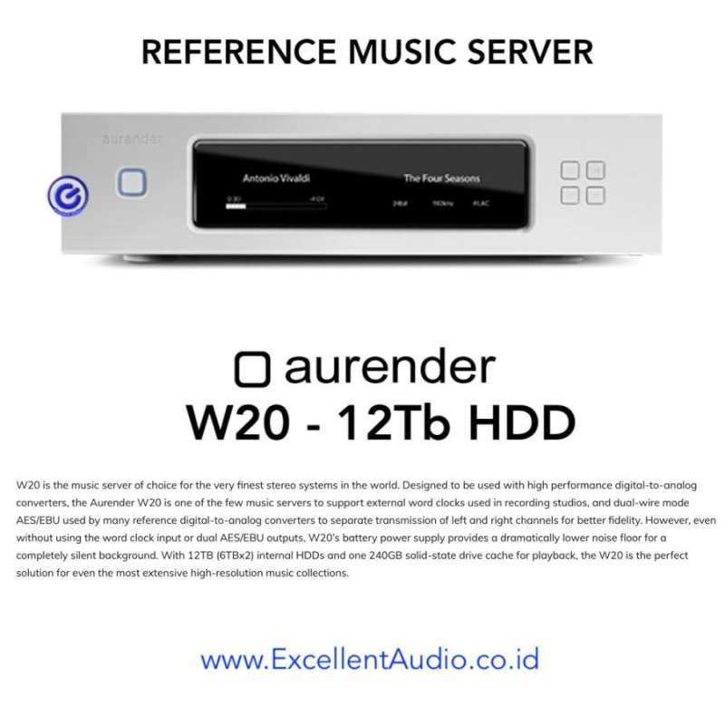 Jual Aurender W20 Flagship music server streamer world clock input di ...