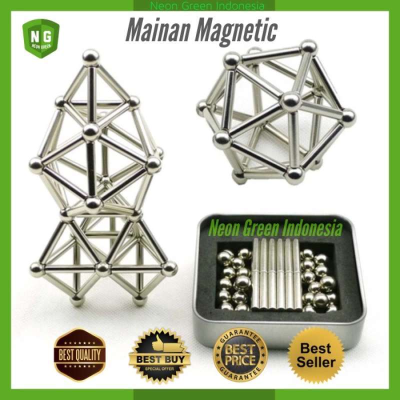 Promo Mainan Magnet Bola dan Tongkat (Magnetic Ball & Stick) Edukasi ...