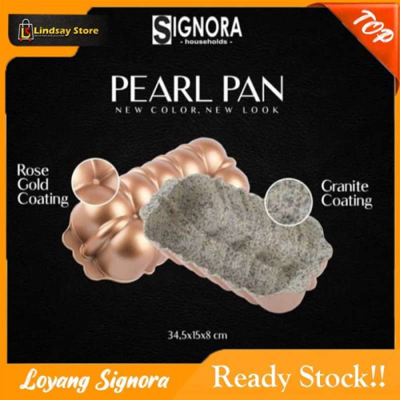 Jual SIGNORA LOYANG KUE PEARL PAN PREMIUM BERWARNA ROSE GOLD di Seller ...