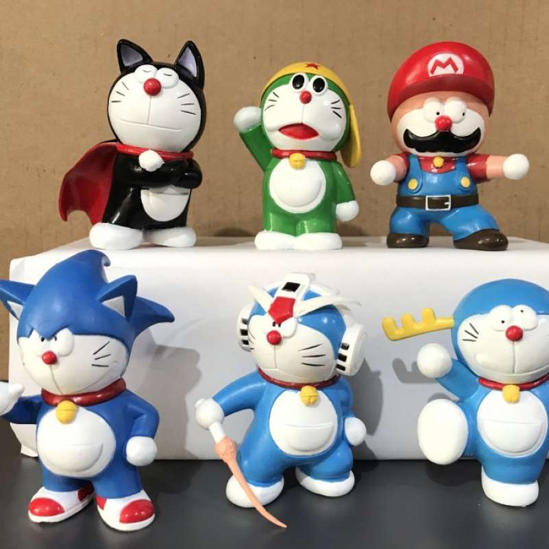 Jual Figure DORAEMON Set isi 6 - Gundam Mario Sonic di Seller toy kids ...