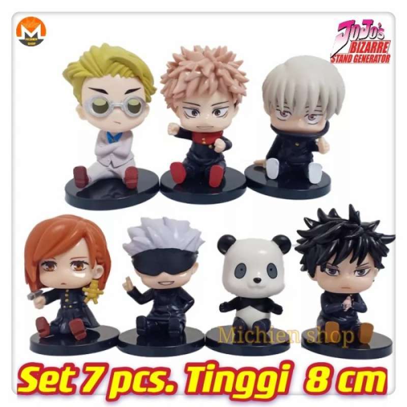 Jual Figure Jujutsu Kaisen Set 8 w Sukuna Inumaki Panda di Seller toy ...
