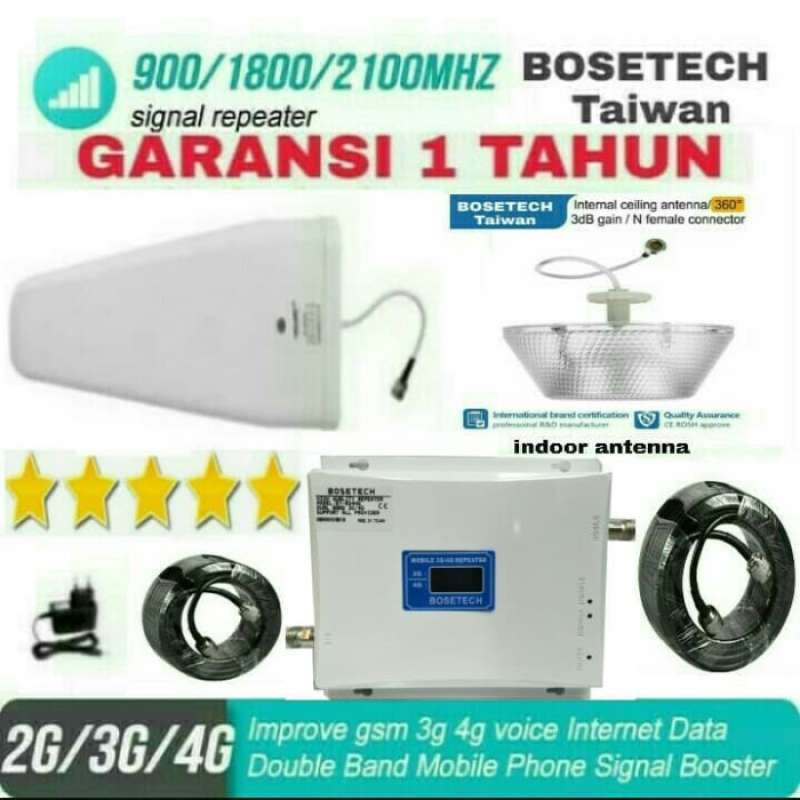 Jual Repeater GSM Dual Band 3G 4G LTE, Brand BOSETECH Made in Taiwan di ...