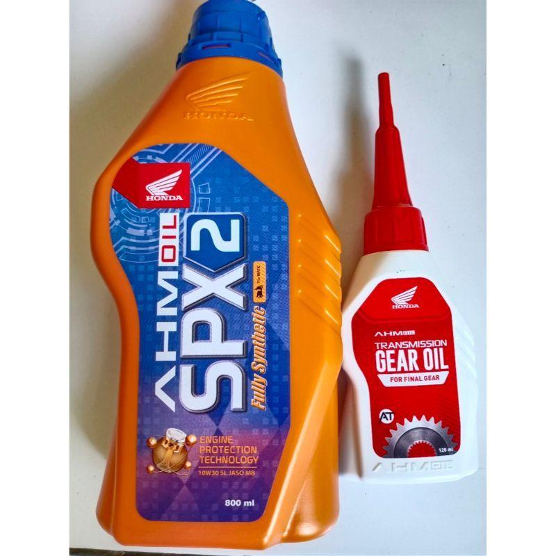 Jual Honda AHM Oli spx 2 matic 800ml + oli gardan honda AHM 120ml di ...