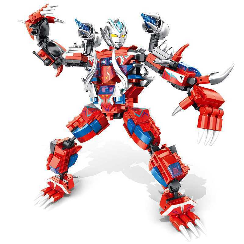 Jual Glo - Heima Building Blocks Mainan Rakit Robot Ultraman Model Acak ...