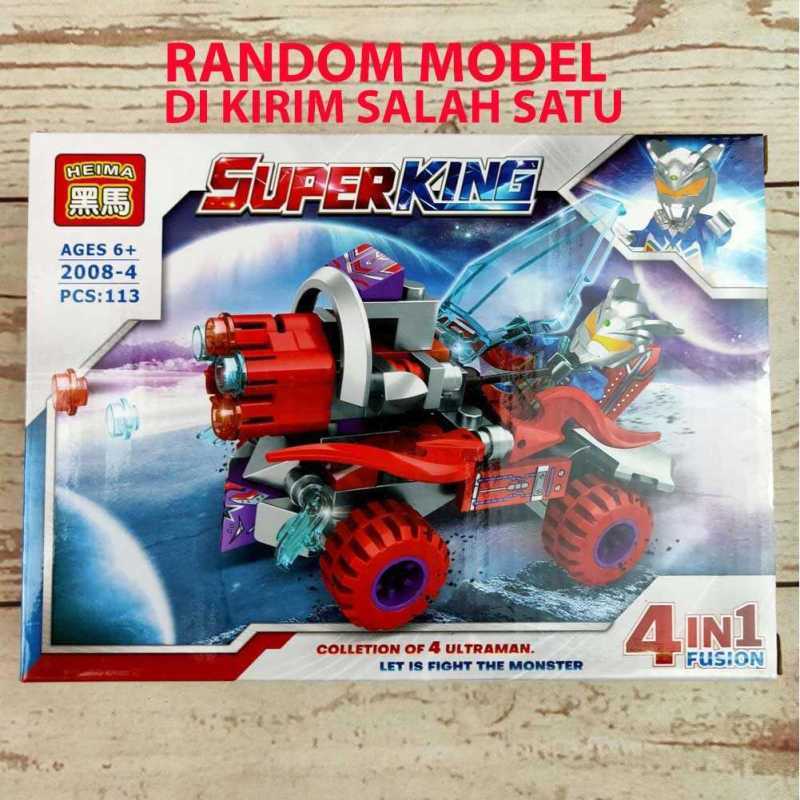 Jual Glo - Heima Building Blocks Mainan Rakit Robot Ultraman Model Acak ...