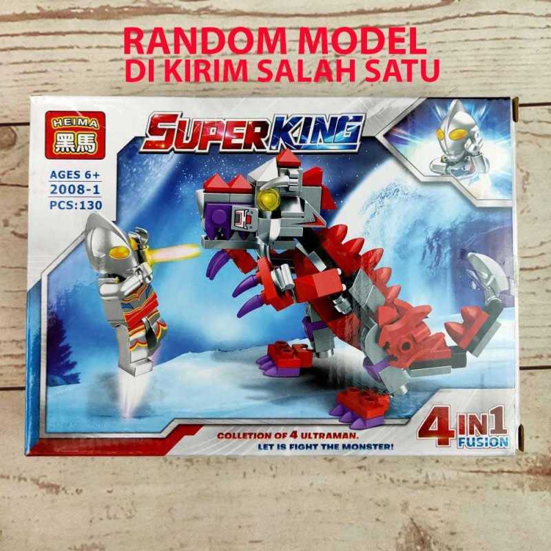 Jual Glo - Heima Building Blocks Mainan Rakit Robot Ultraman Model Acak ...