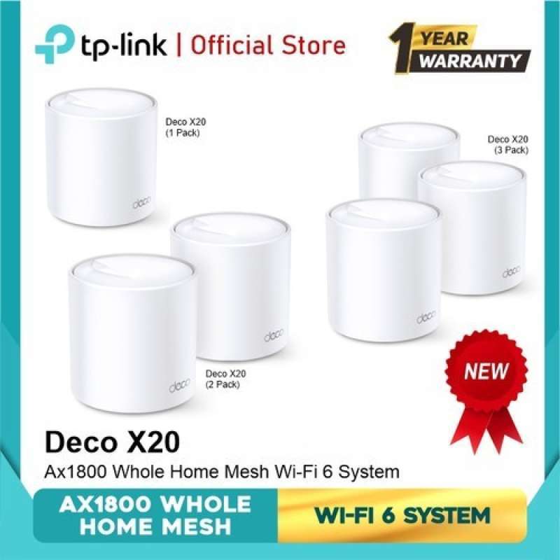 Jual TP-LINK DECO X20 1/2/3 PACK AX1800 Whole Home Mesh Wi-Fi 6 System ...