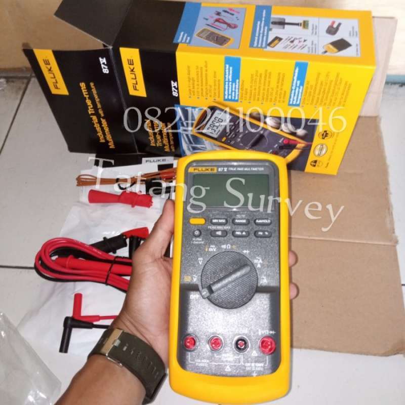 Jual Fluke 87V industrial digital multimeter with temperature tester ...