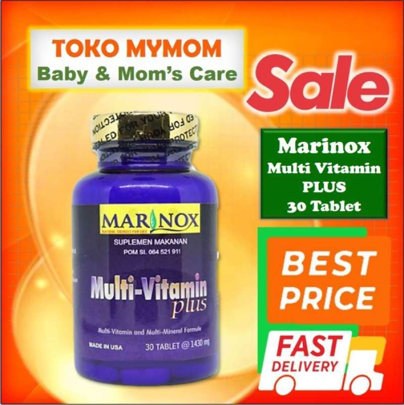 Promo Bulan Ini Aja Kak! [Bpom] Marinox Multivitamins Plus Isi 30 Tabs ...