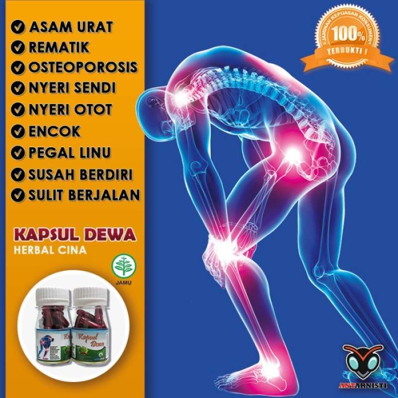 Jual Sale Kapsul Dewa Obat Herbal Cina Asam Urat Nyeri Sendi Encok Linu ...