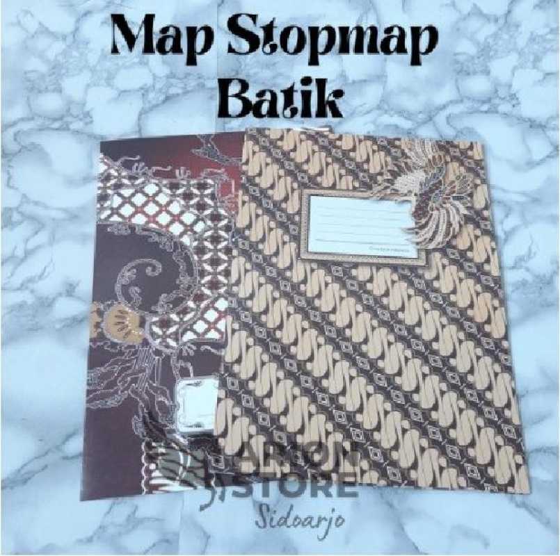 Jual Map Stopmap Glossy Motif Batik/ Stopmap Kertas Batik/ Stopmap F4 ...