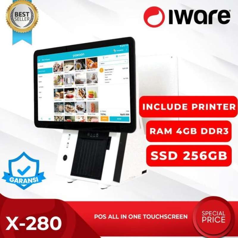 Jual Mesin Kasir Iware All In One Touchscreen Pos System Pc Iware X280 100% Di Seller Eudora ...