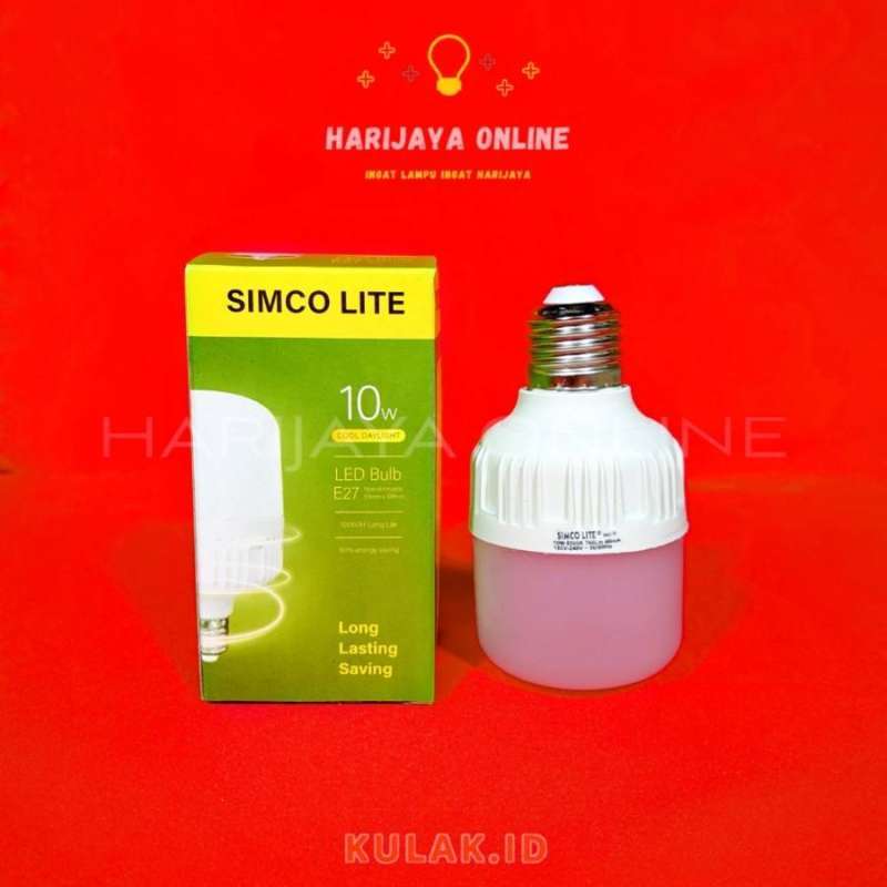Jual LAMPU BOHLAM LED 10 WATT SIMCO LITE TABUNG TUBE LAMP E27 HEMAT ...