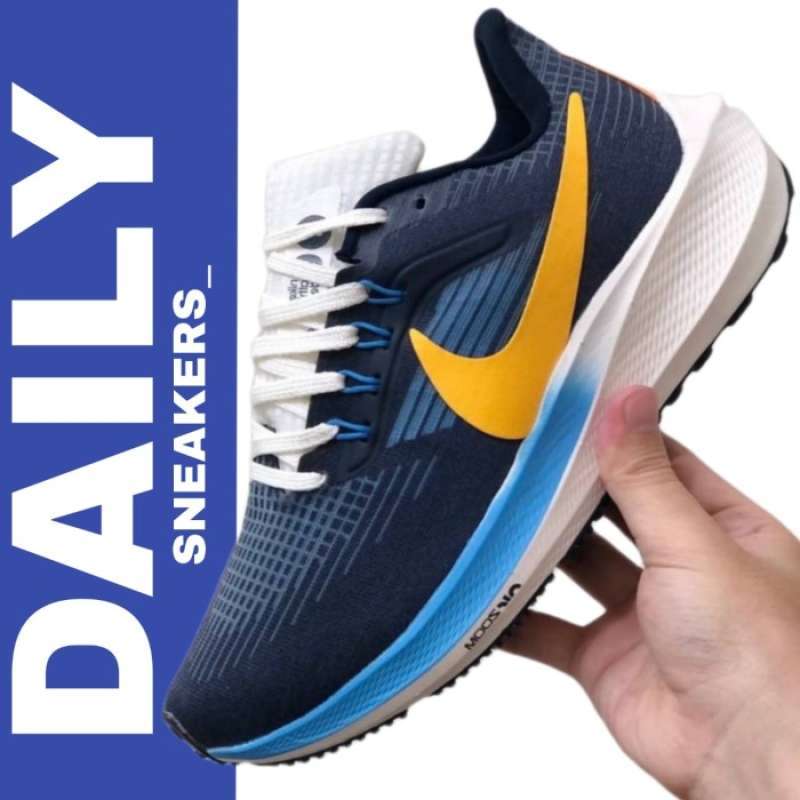 Promo Sepatu Run Pria Nike Zoom Pegasus 39 Blue Yellow Realpictures ...
