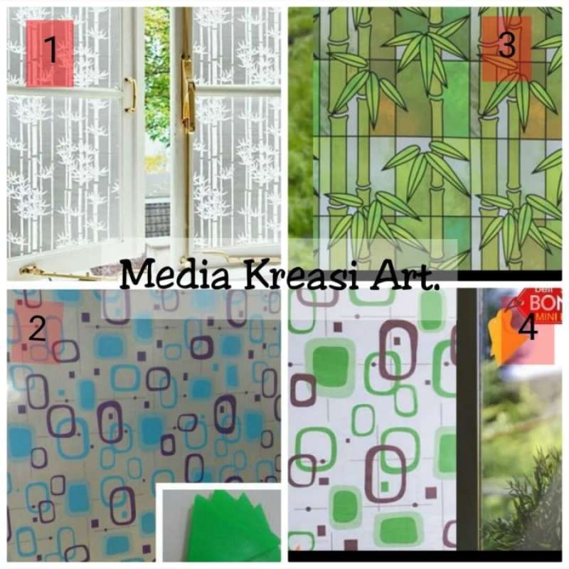 Jual Stiker Kaca Motif Cocok Buat Jendela Rumah & Kamar Mandi lebar 120 ...