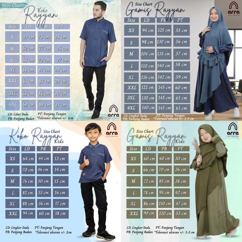 Jual Sarimbit Keluarga Gamis Koko Ayah Ibu Anak Rayyan Arra Warna Choco Di Seller Gallerany ...