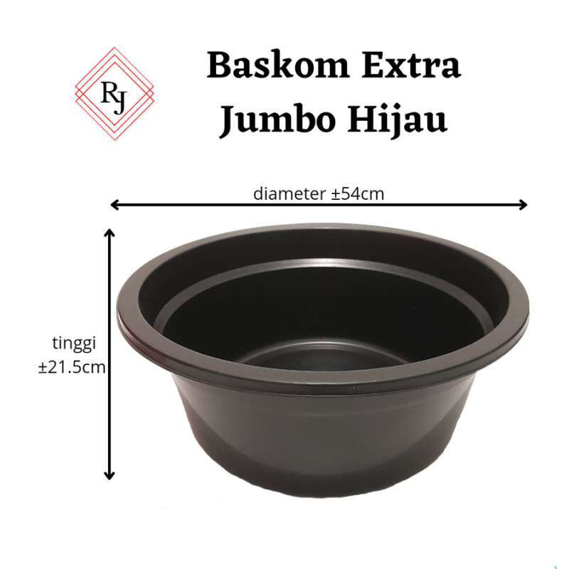 Jual Baskom Bak Plastik Extra Jumbo Green Hijau Army di Seller ...