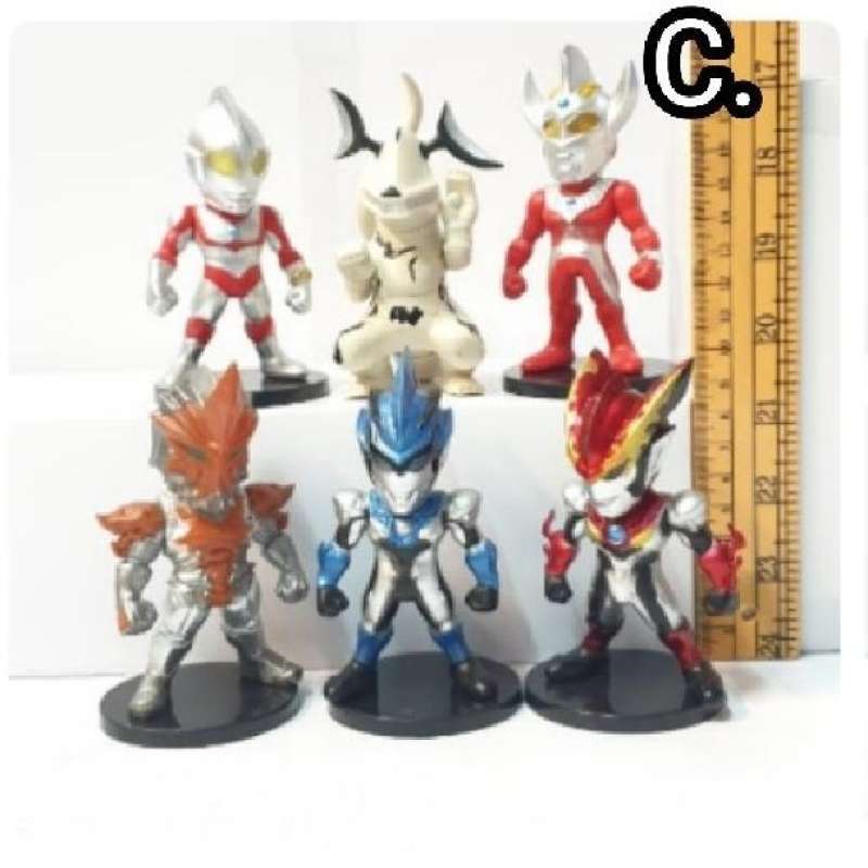 Jual figure set 6 ultraman orb rosso blu vs eleking jugglus juggler ...