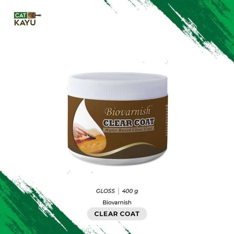 Jual Vernis Kayu Water Based Biovarnish Clear Coat 400gr Coating Kayu ...