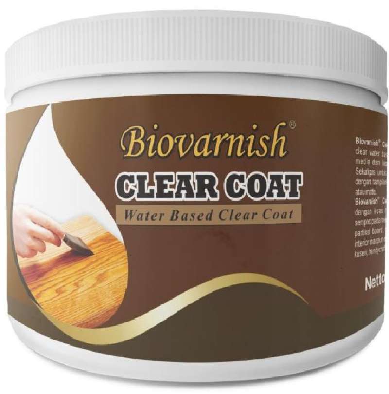 Jual Vernis Kayu Water Based Biovarnish Clear Coat 400gr Coating Kayu ...