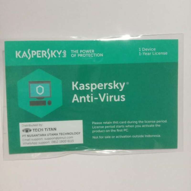 Jual Anti Virus Kaspersky 1 User 1 Tahun Original Di Seller Dwitunggaljaya - Ancol, Kota Jakarta ...