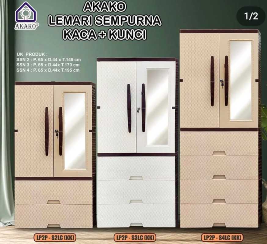 Jual Akako lemari sempurna 2 pintu kaca + kunci di Seller shopping place - Cengkareng Timur ...