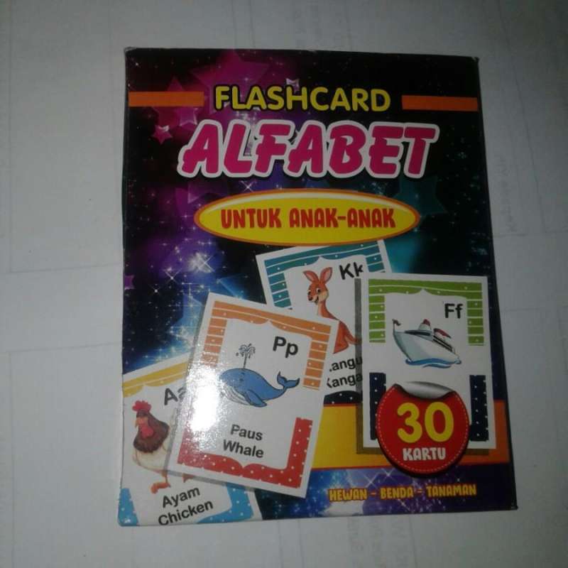 Jual flashcard alfabet untuk anak anak di Seller Pustaka wahid ...