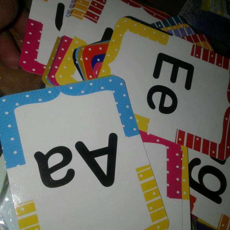 Jual flashcard alfabet untuk anak anak di Seller Pustaka wahid ...