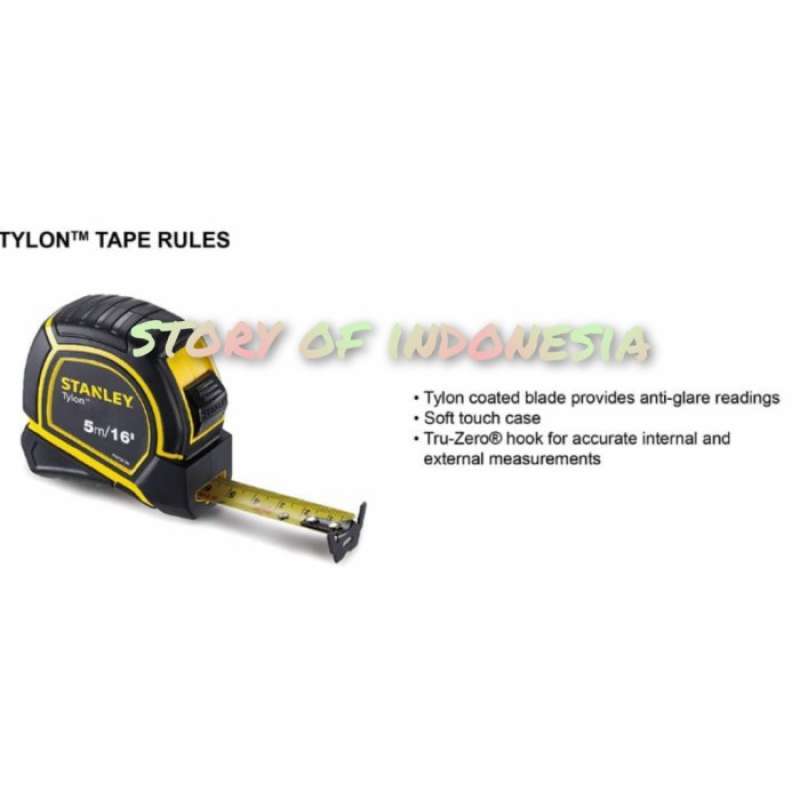 Promo Meteran 5 Meter Stanley 5 M Tylon Measuring Tape Diskon 24% di ...