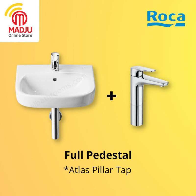 Jual Wastafel Set Roca Debba 450 - Full Pedestal A di Seller Toko Madju ...