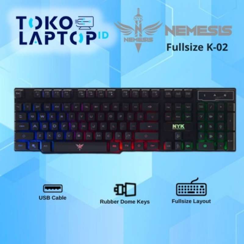 Jual NYK Nemesis K-02 / K02 Fullsize Wired Gaming Keyboard di Seller Tokolaptopid - Ancol, Kota ...