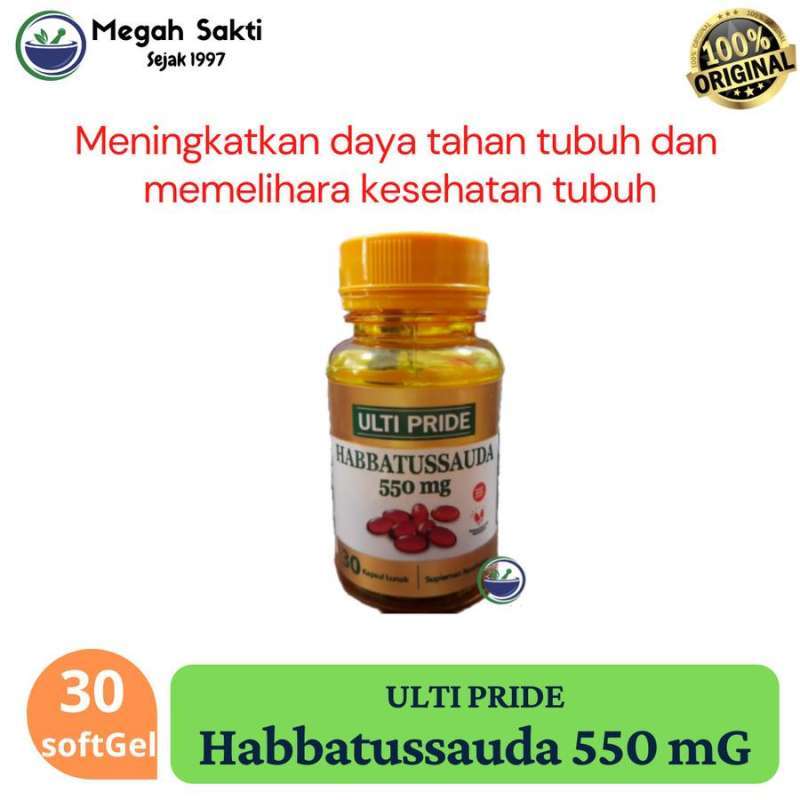 Jual Ulti Pride Habbatussauda 550 mG isi 30 Softgel di Seller Megah ...
