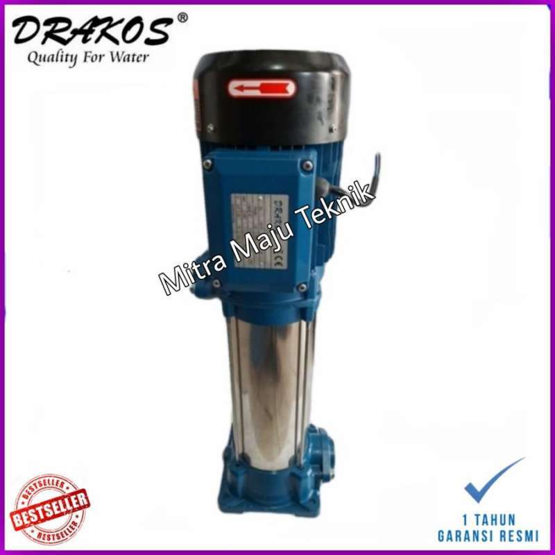 Jual Pompa Air Booster Vertikal RO CNP DVP4-8 3HP 3Phase Merk DRAKOS di ...