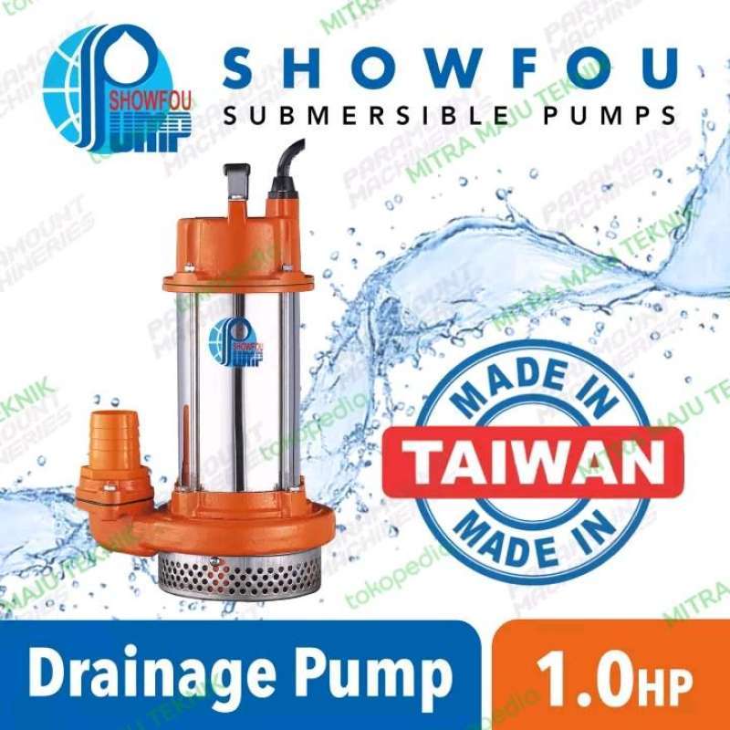SHOWFOU SUBMERSIBLE SEWAGE, 2HP, 3", HEAD 14M, 50KG, FO-232