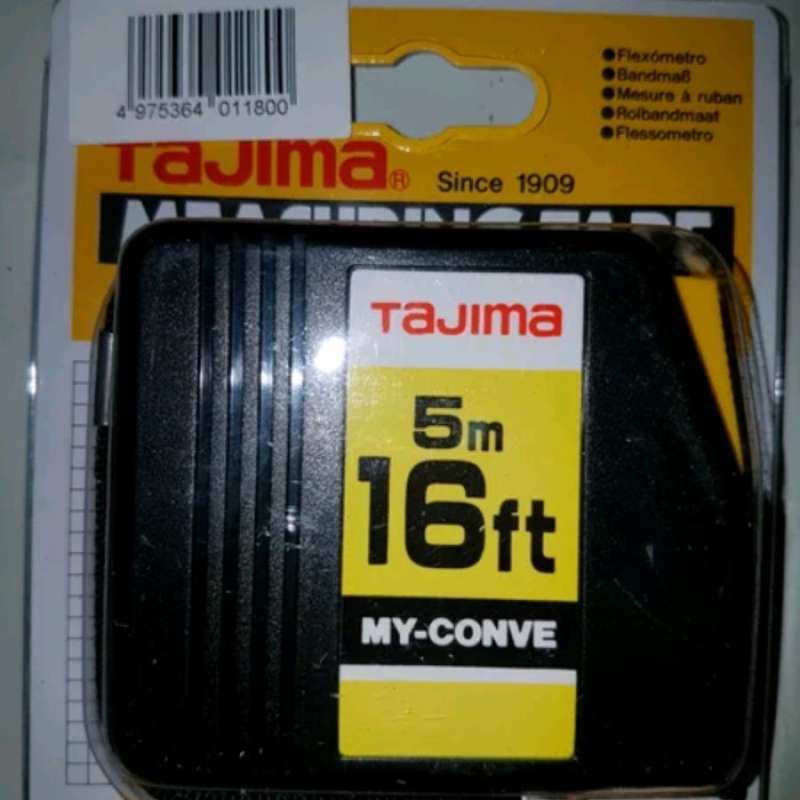 Promo TAJIMA Meteran Roll 5 Meter - Measuring Tape 16ft Made in Japan ...