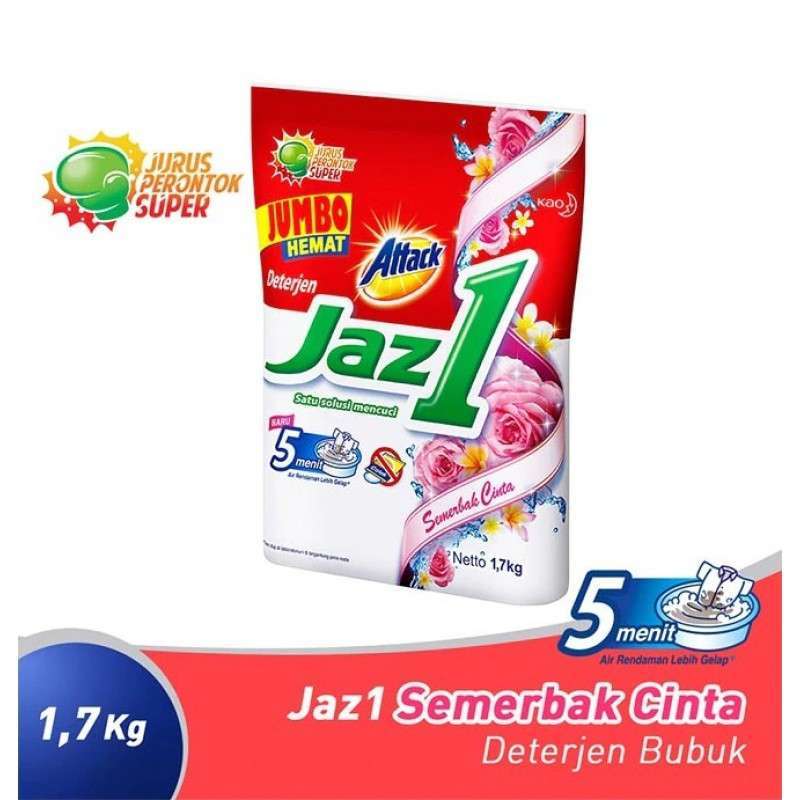 Jual ATTACK Detergent Sabun Cuci Jaz1 Semerbak Cinta Pembersih Pakaian ...