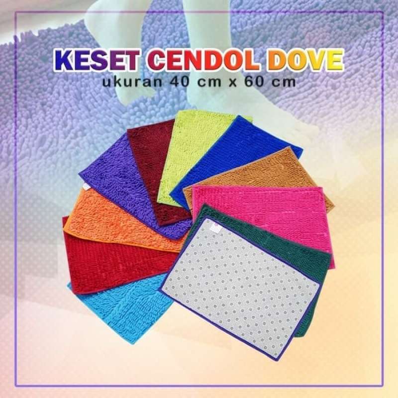 Promo KESET CENDOL DOFF TIPIS ALAS BINTIK PUTIH - Microfiber Dov , Anti ...